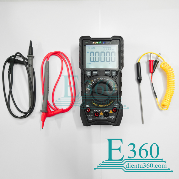 ĐỒNG HỒ VẠN NĂNG ZOYI ZT-225 Điện Tử 360(E360)