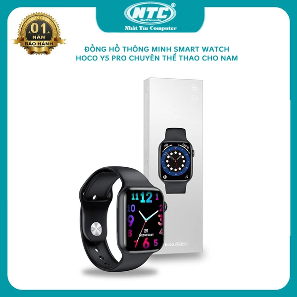 Đồng hồ thông minh cho nam Hoco Y5 Pro smart watch hỗ trợ nghe gọi - thời tiết / thể thao / chụp ...