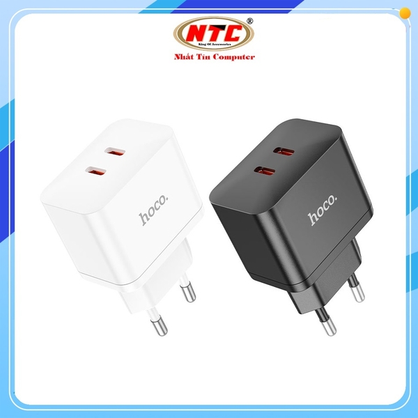 Cốc sạc nhanh Hoco N29 2 cổng TypeC PD 35W Max Nhất Tín Computer