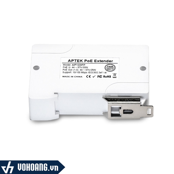 APTEK AP103FP | Bộ Chia PoE 10/100Mbps Từ 1 Thành 3 Port Chuyên Cho Camera vohoang.vn
