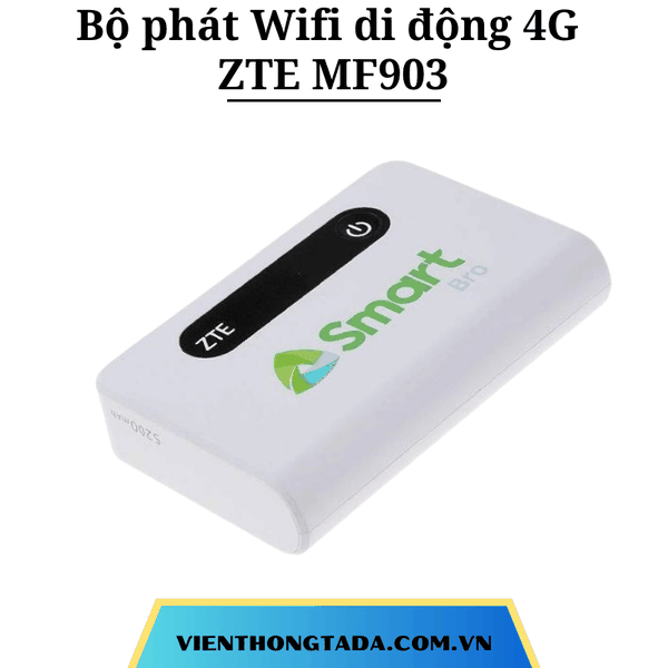 ZTE MF903 | Bộ Phát Wifi Di Động 4G Kiên Sạc Dự Phòng, Một Băng Tần 2.4GHz, Tốc Độ Cao 150Mbps ...
