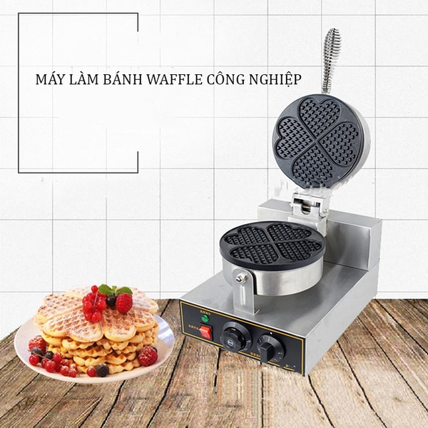 Máy Làm Bánh Kẹp Tàn Ong 4 Tim Đơn Công Nghiệp Waffle Cone Baker 220V Machine Iron PVN2820 ...