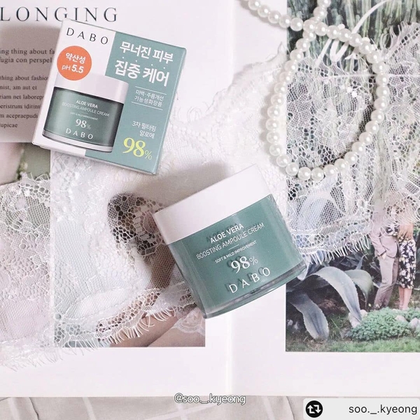 Kem dưỡng ẩm chuyên sâu - độ pH 5.5 Cân bằng tự nhiện Dabo Vera Boosting Ampoule Cream