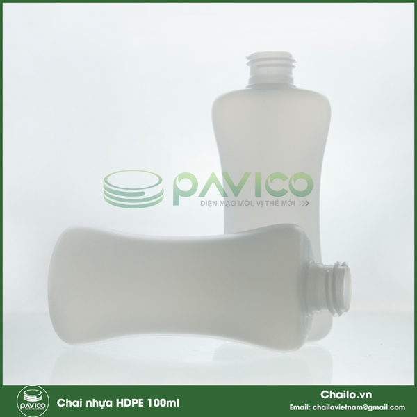 Chai HDPE 100ml eo hai bên Chailo.com.vn