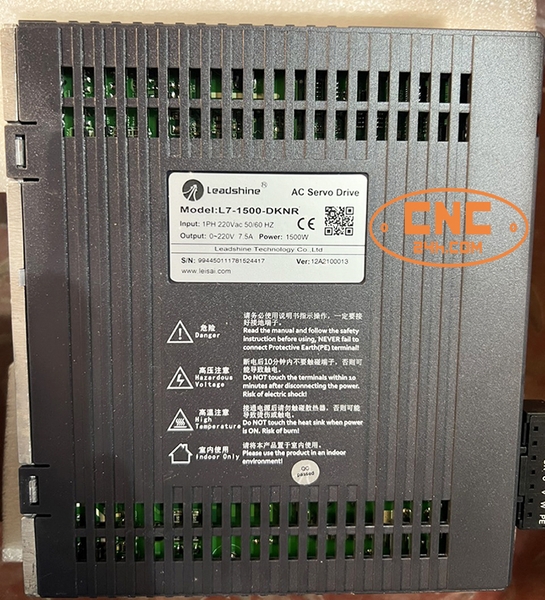Servo Leadshine 1500W Driver L7-1500-DKNR và Motor ACM13015H2 CNC24H.COM