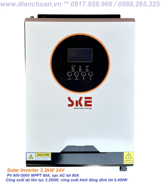 Solar Inverter ( Biến tần năng lượng mặt trời) 3600W 24V SKE PH21-3.6K