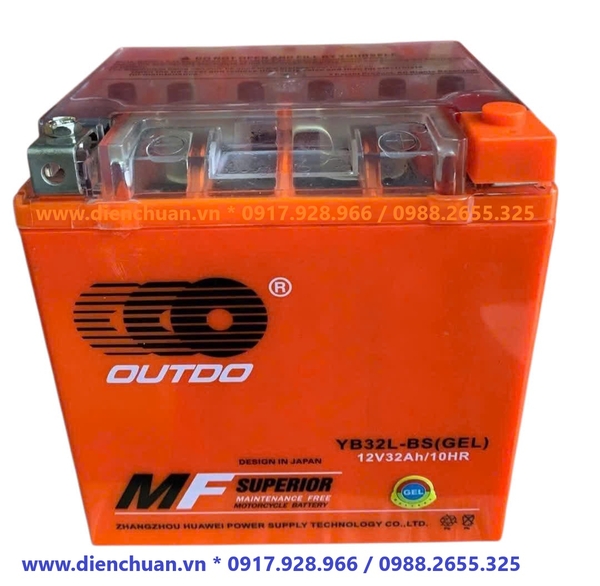 Ắc quy xe máy phân khối lớn YB32L-BS (GEL) 12V 32Ah ( Large displacement motorcycle batteries )