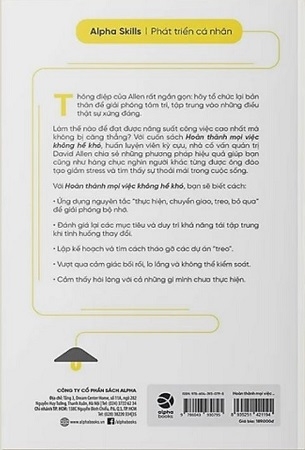 Hoàn Thành Mọi Việc Không Hề Khó - David Allen