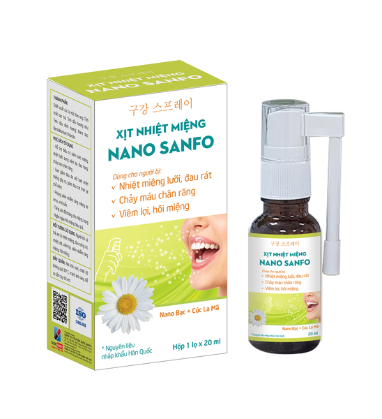 Xịt Nhiệt Miệng Nano Sanfo Dược Sanfo