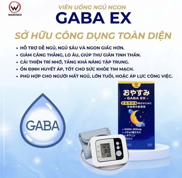 Viên uống ngủ ngon GABA EX