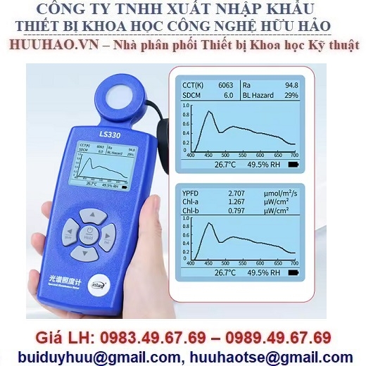 MÁY ĐO CƯỜNG ĐỘ ÁNH SÁNG LS330 LINSHANG