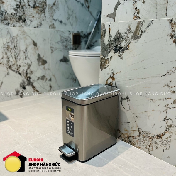 Thùng rác chống bám vân tay EKO Stella Slim Step EK9380MT-6L Shop Hàng Đức