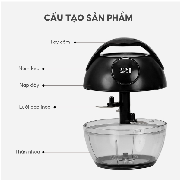 Xay tỏi Lebenlang LBL3777-170ml Shop Hàng Đức