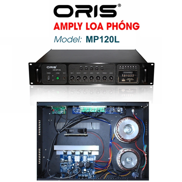 Amply phóng thanh Oris MP120L, 120W | Vinakara.com