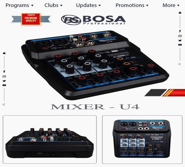 Mixer bàn Bosa U4 nhỏ gọn | Vinakara.com