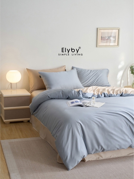 CLASSIC BLUE - Tencel Pima Chăn Ga Gối Elyby Simple Living