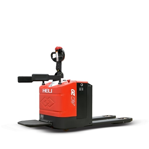 Xe nâng điện lithium 2 tấn, 2.5 tấn, 3 tấn tay kéo, loại bàn đứng lái xe nâng Heli