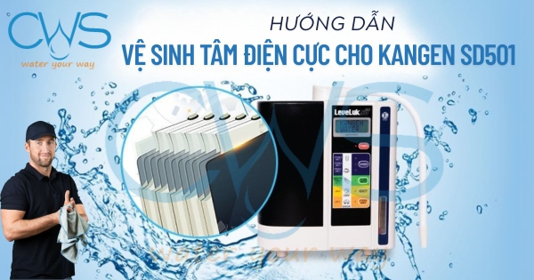 Vệ sinh điện cực Kangen SD501 - Hướng dẫn cách làm đơn giản