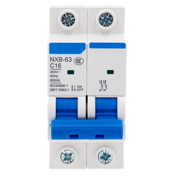 Át điện MCB 2 pha 16A NXB-63 C16 / chính hãng Chint /Aptomat MCB 2P 16A Chint NXB-63 | Công ty ...