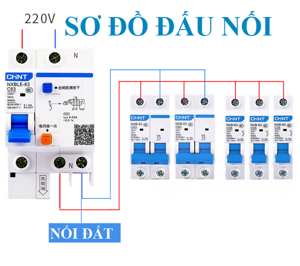 Át chống rò NXBLE-32 C16 1P+N / chính hãng Chint / Aptomat chống giật RCBO C16 | Công ty cổ phần ...