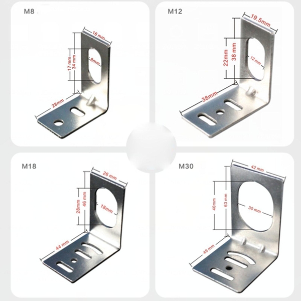 Giá đỡ L cho cảm biến phi 18mm / Gá sensor L M18 - S4H1 | Công ty cổ phần Linh Kiện Việt Nam