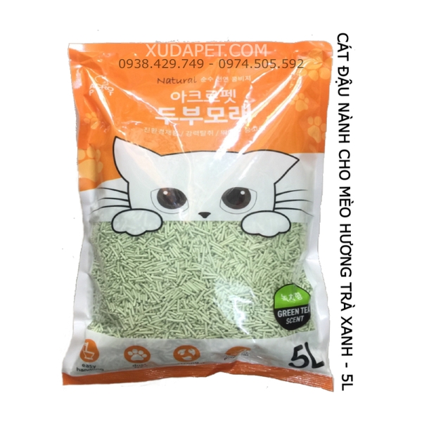 CÁT HỮU CƠ TỪ ĐẬU NÀNH CHO MÈO 5L - 2KG - SP005368 | Xudapet - Love your pets