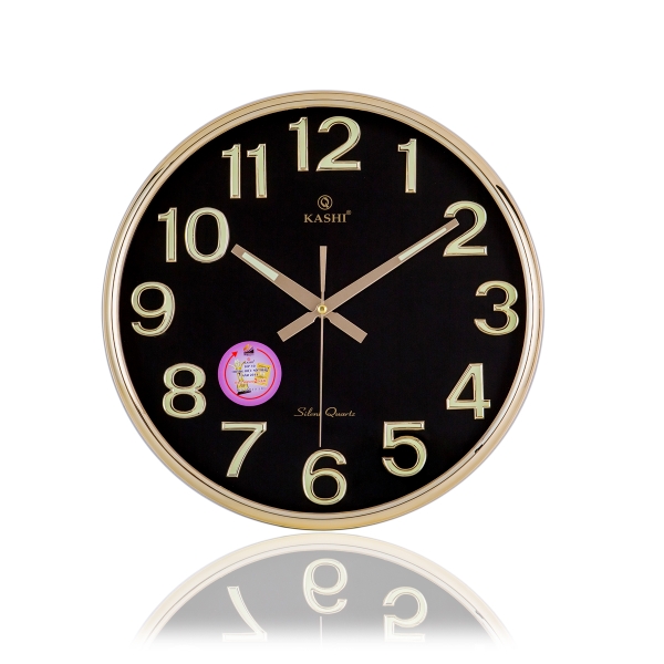 Đồng hồ treo tường HM381 YDQ (KT: Ø380 x 45 mm) Kashi Clock
