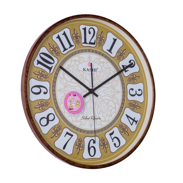 Đồng hồ treo tường HM383 (KT: Ø380 x 45 mm) Kashi Clock