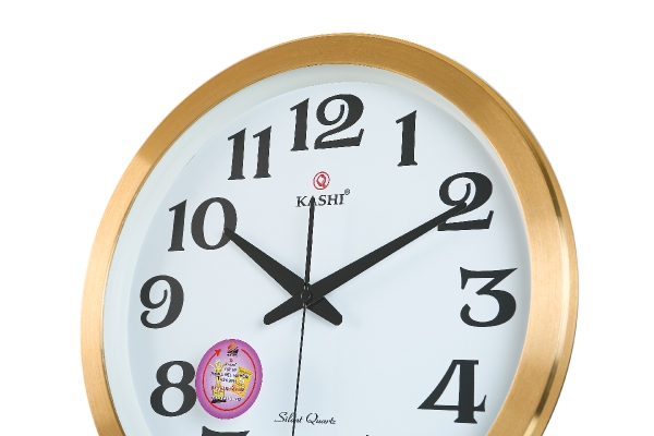 Đồng hồ treo tường vành nhôm HM382 HT Kashi Clock