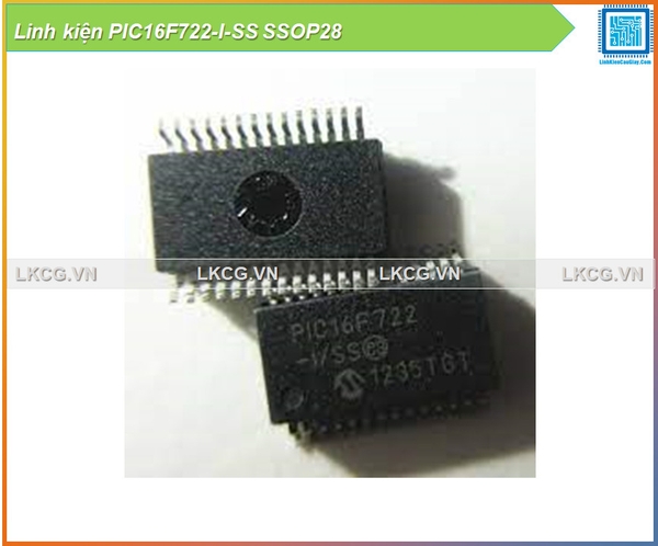 Linh kiện PIC16F722-I-SS SSOP28 Linh kiện Cầu Giấy