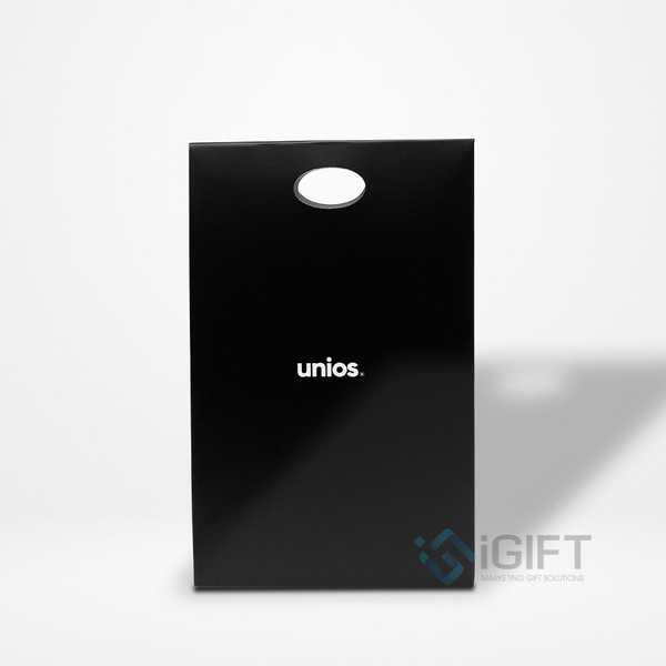 Túi giấy miệng gập - In logo UNIOS – IGIFT