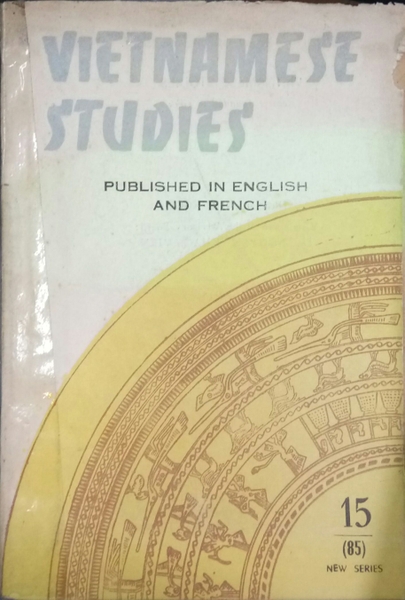 Vietnamese Studies 15 85 New Series - Bookworm Hanoi