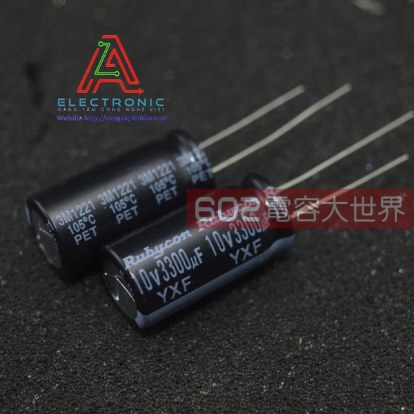 Tụ điện Rubycon 10V 3300UF 12 * 25mm | Cửa hàng thiết bị - Linh kiện điện tử A to Z