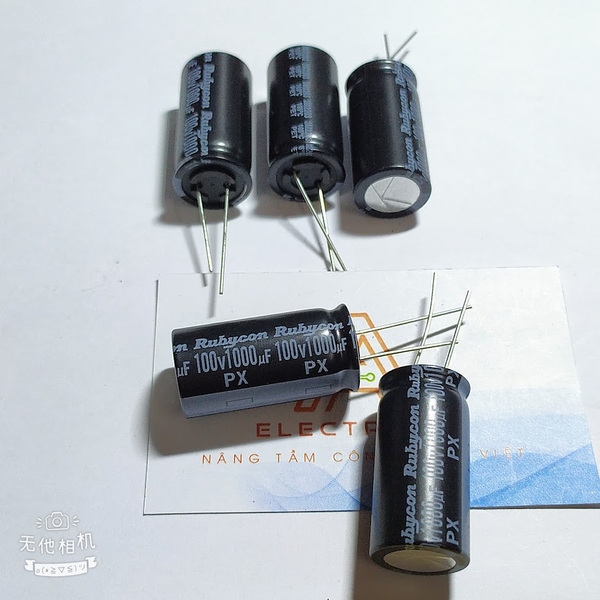 Tụ điện ruby Rubycon 100V 1000uF 18x35.5mm mới RK-95 | Cửa hàng thiết bị - Linh kiện điện tử A to Z