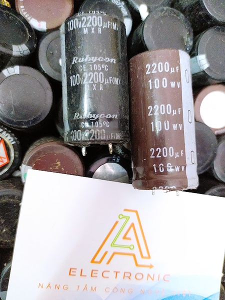 Tụ Rubycon 2200uf 100v 25*45mm cũ tháo máy RK-174 | Cửa hàng thiết bị - Linh kiện điện tử A to Z