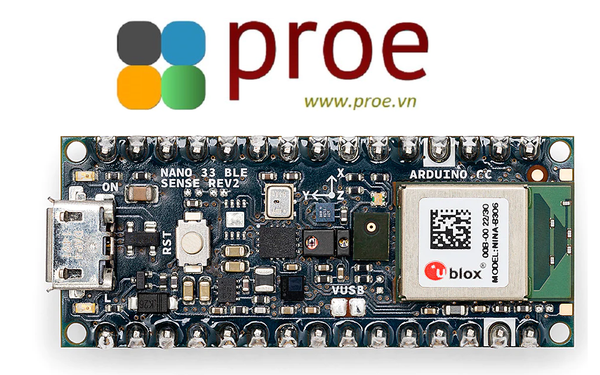 Abx00070 Arduino Nano 33 Ble Sense Rev2 With Headers Điện Tử Proe