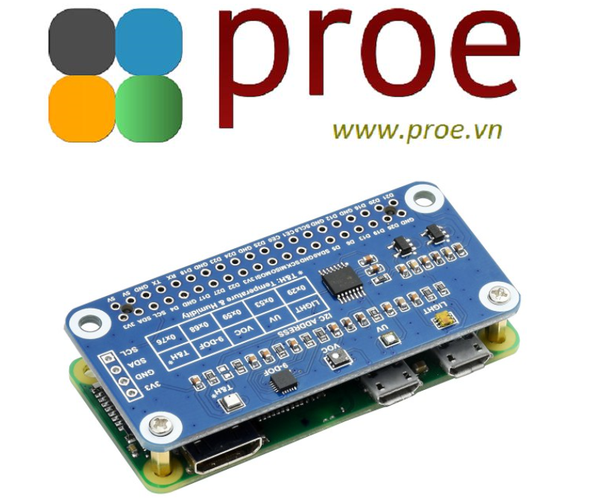 Environment Sensor HAT for Raspberry Pi, I2C Bus | Điện tử ProE