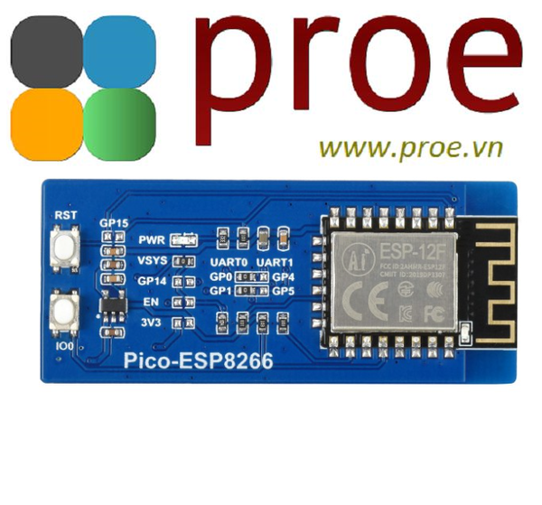 ESP8266 WiFi Module for Raspberry Pi Pico, Supports TCP/UDP Protocol | Điện tử ProE
