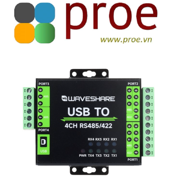 USB TO 4CH RS485/422 | Điện tử ProE