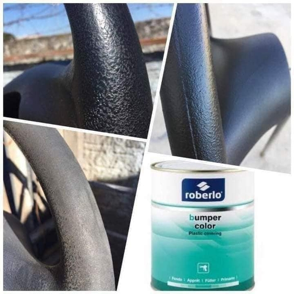 Sơn nhựa đen nhám Roberlo BUMPER COLOR TÂY BAN NHA sơn tạo sần taplo tapli lót nhựa màu đen dạng ...