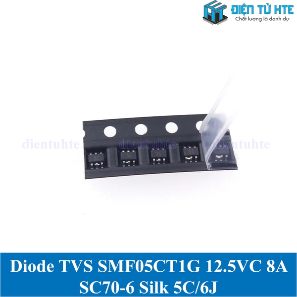 Diode TVS SMF05CT1G SMF05C 12.5VC 8A SC70-6 Silk 5C/6J | Điện Tử HTE