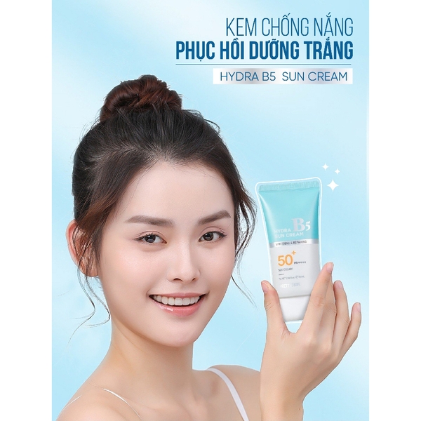 Kem Chống Nắng Phục Hồi Dưỡng Trắng B5 PRETY SKIN Hàn Quốc Hydra B5 Sun Cream 70ML Mỹ Phẩm Alacarte
