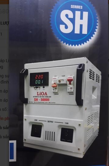 Ổn Áp Lioa 1 Pha SH 5kVA (150-250V) New 2020 - Đồng Hồ Điện Tử onaplioaquanghau