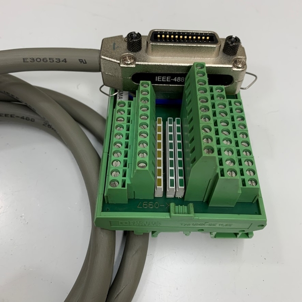 Combo FESTO IEEE-488 GPIB 24 Pin Centronics Terminal + Cable IEEE 488 GPIB CN24 Male to Female ...