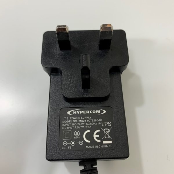 Adapter OEM PW-C0725-W2-B Dùng Cho Máy In Nhiệt 7.5V 2.8A Hypercom Connector Size 5.5mm x 2.5mm ...
