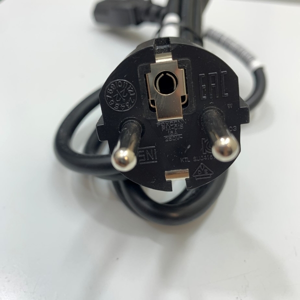 Dây Nguồn FOXCONN FM-015 FF-01 AC Power Cord Europe Plug Schuko CEE 7/7 to IEC320 C13 10A 250V ...