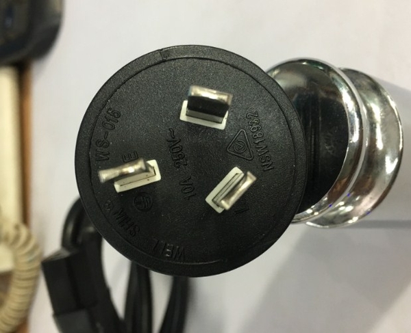 Dây Nguồn WELL SHIN WS-015 WS-002 Australia & China Chuẩn 3 Chân Chéo Tam Giác AC Power Cord ...