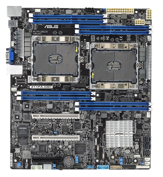 MAINBOARD ASUS Z11PA-D8C (DUAL CPU WORKSTATION) (Intel C621, LGA 3647, ATX) Vietrender ...