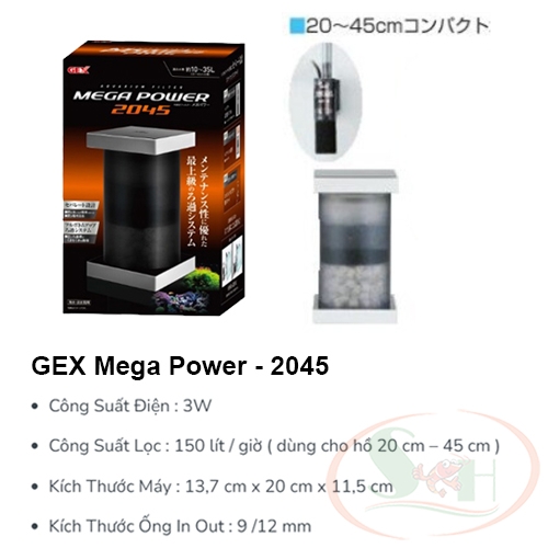 GEX Mega Power Filter - Lọc thùng GEX, bơm rời cao cấp | Shrimp Home