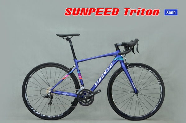 Xe đạp đua SUNPEED Triton: Full Khung Nhôm không mối hàn, Group SENSAH REFLEX 2x8 Tốc độ, Lốp ...